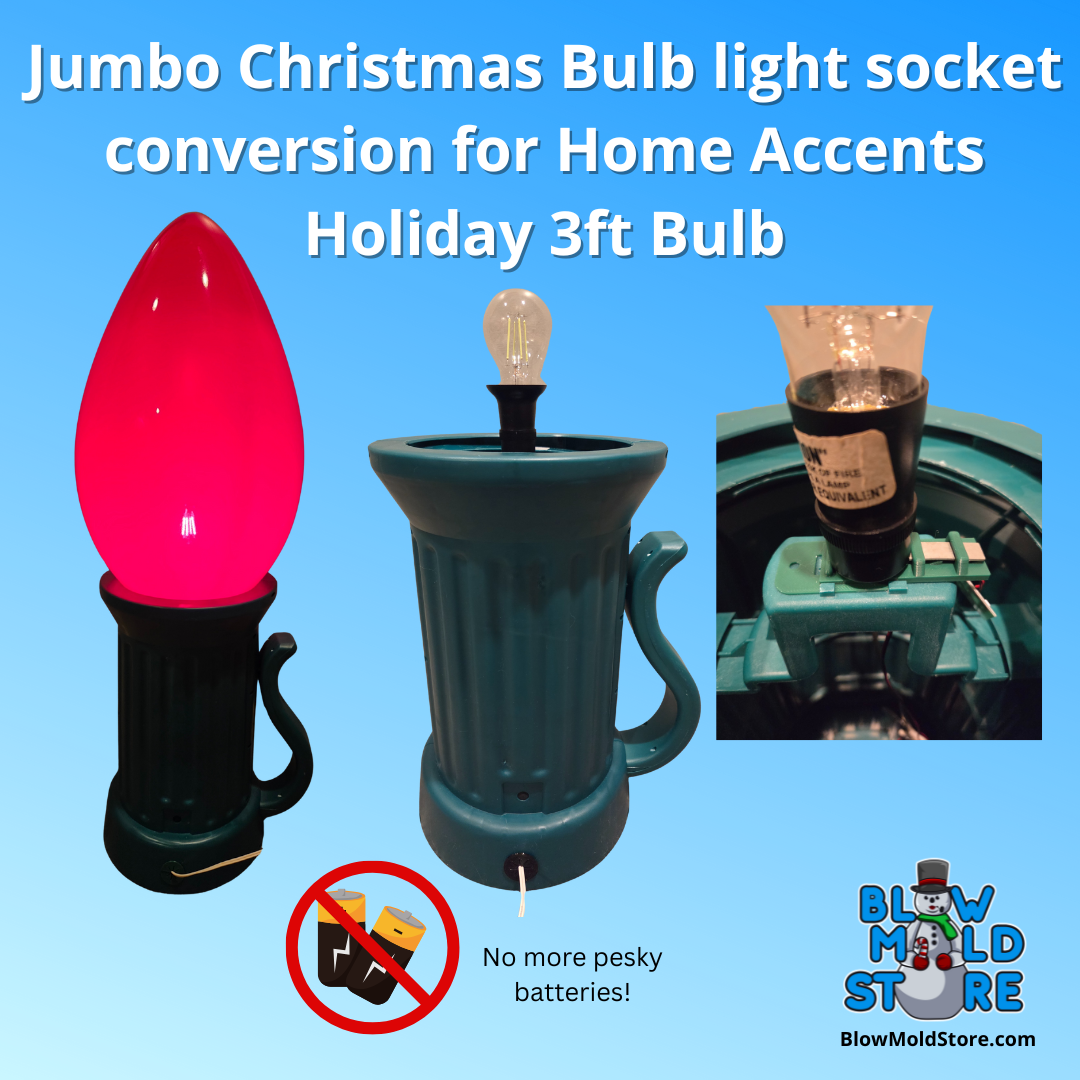Home Accents Holiday Jumbo bulb - Adapter for E26 socket and bulb ...
